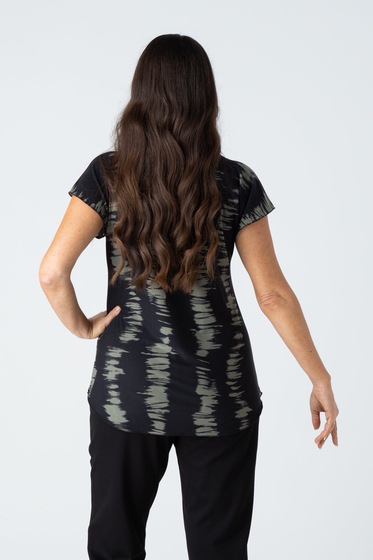 Combat Print Short Sleeve Jersey Top – I Love My Life